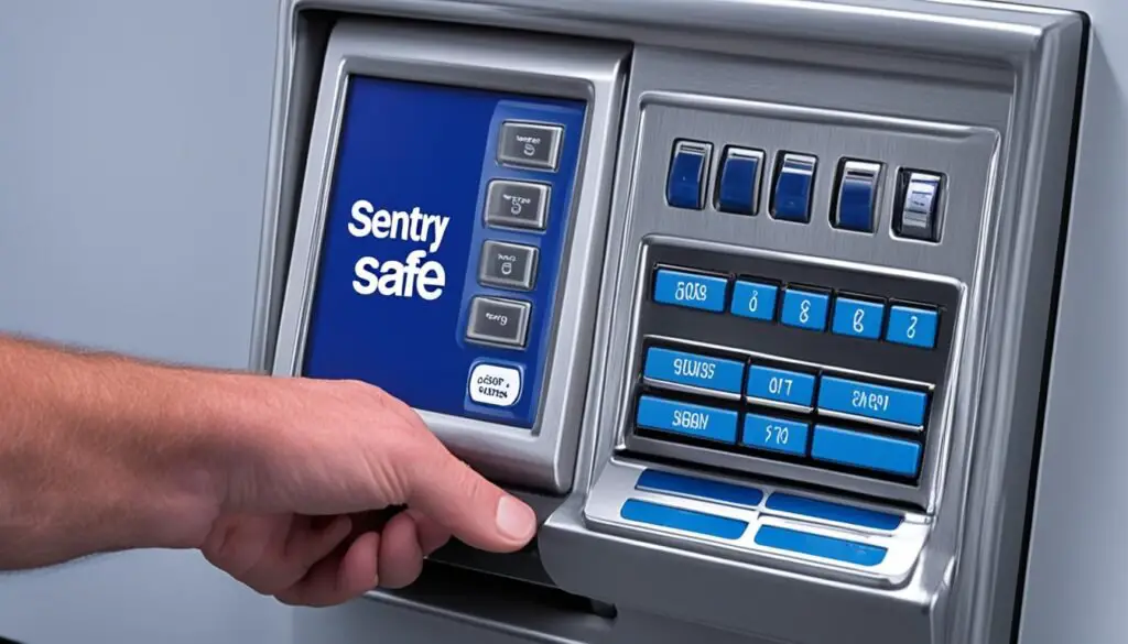 how to fix how to reset a sentry safe code?