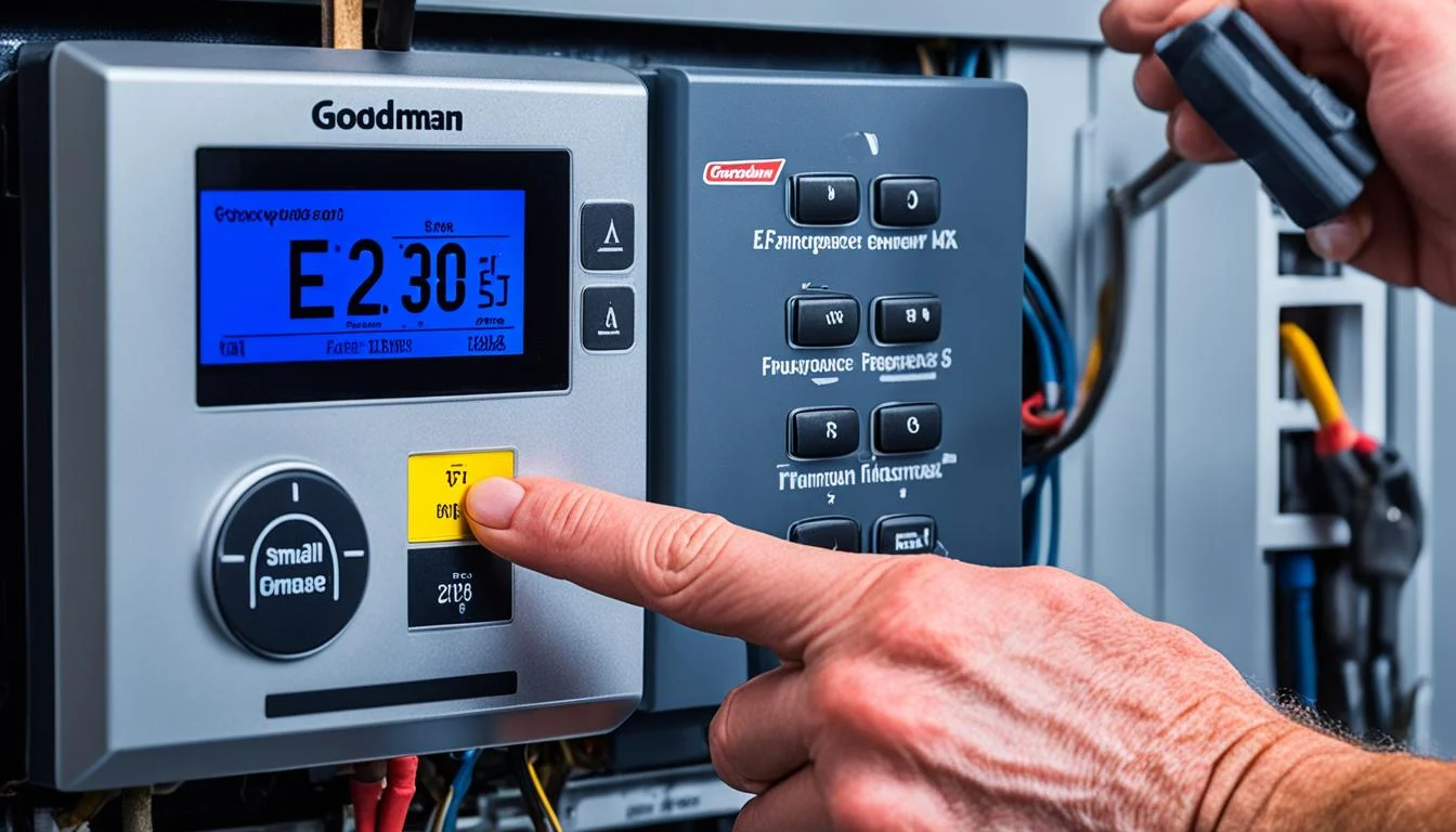 how to fix goodman furnace e2 code?