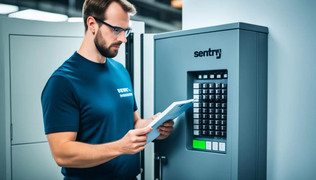 how to fix sentry safe reset code without factory code?
