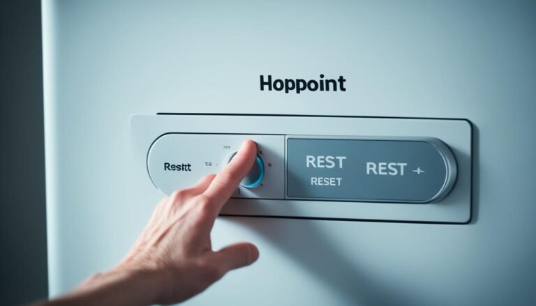 how to fix Hotpoint washing machine reset code?