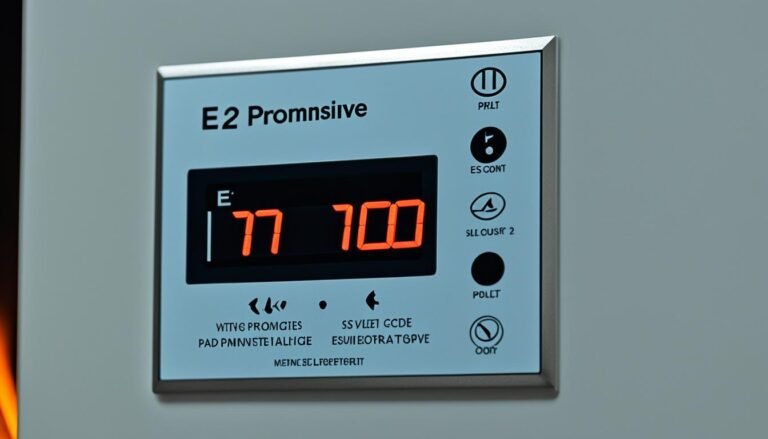 how to fix e2 code on pellet stove?