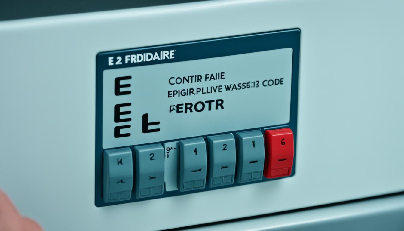 how to fix frigidaire washer e2 code?