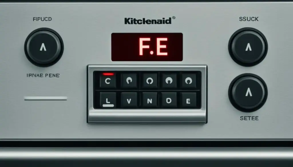 how to fix kitchenaid error code f2e1 stuck/shorted key?