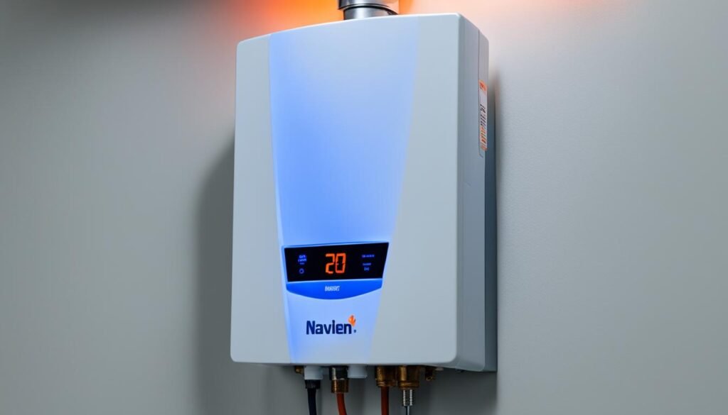 how to fix navien tankless water heater flashing orange light no error code?