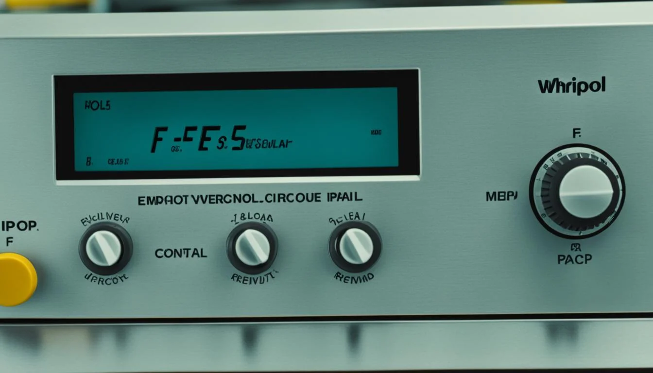 how to fix whirlpool oven f5 code?