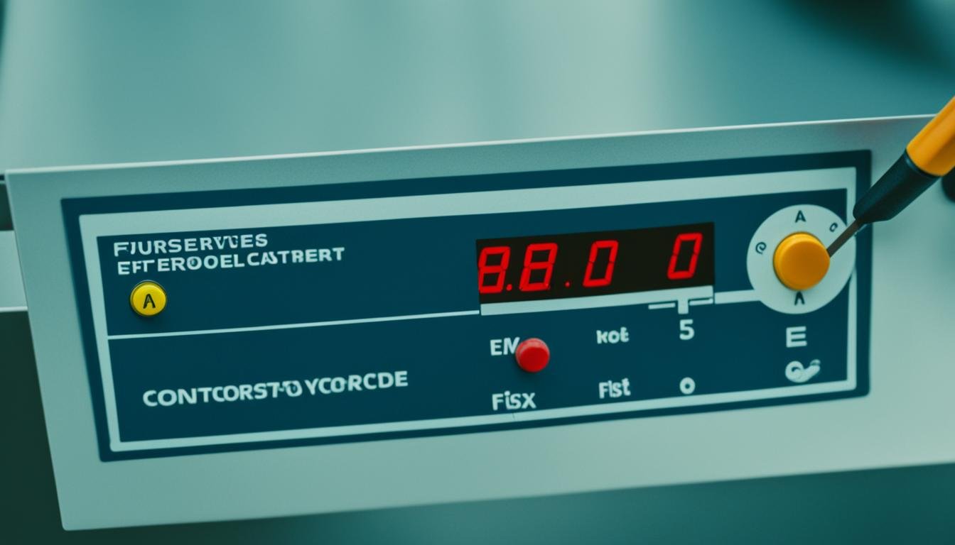 how to fix f1e1 error code oven?