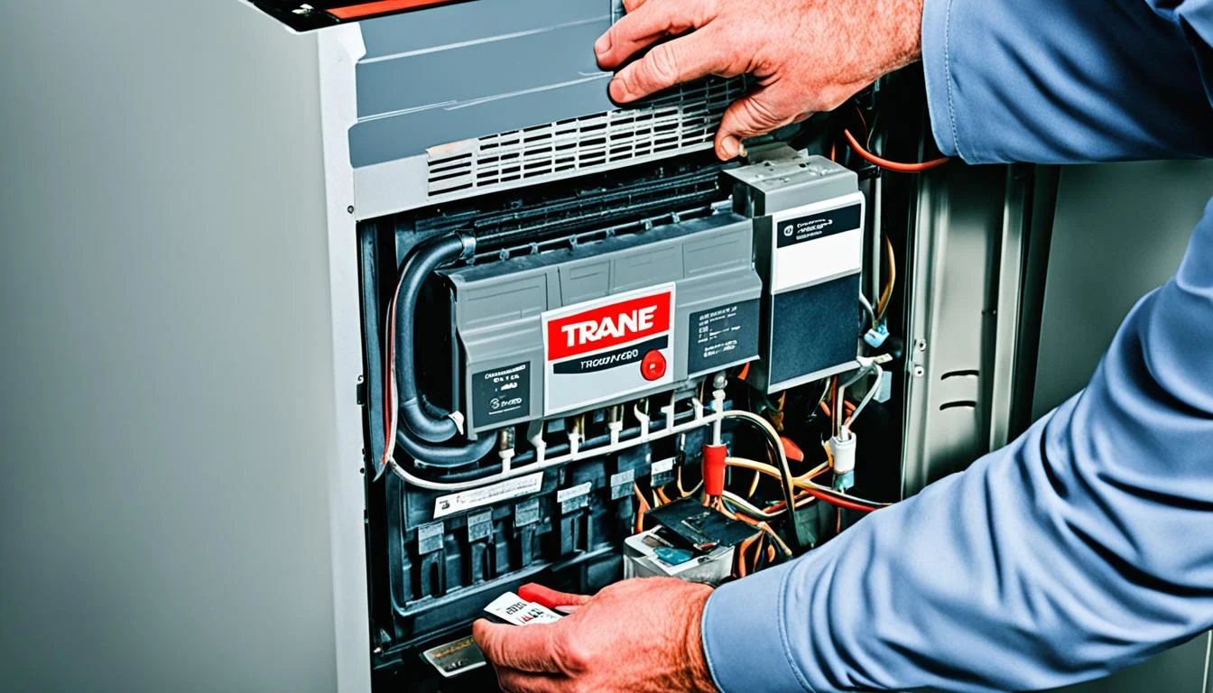 how to fix trane xr80 blinking red light codes?